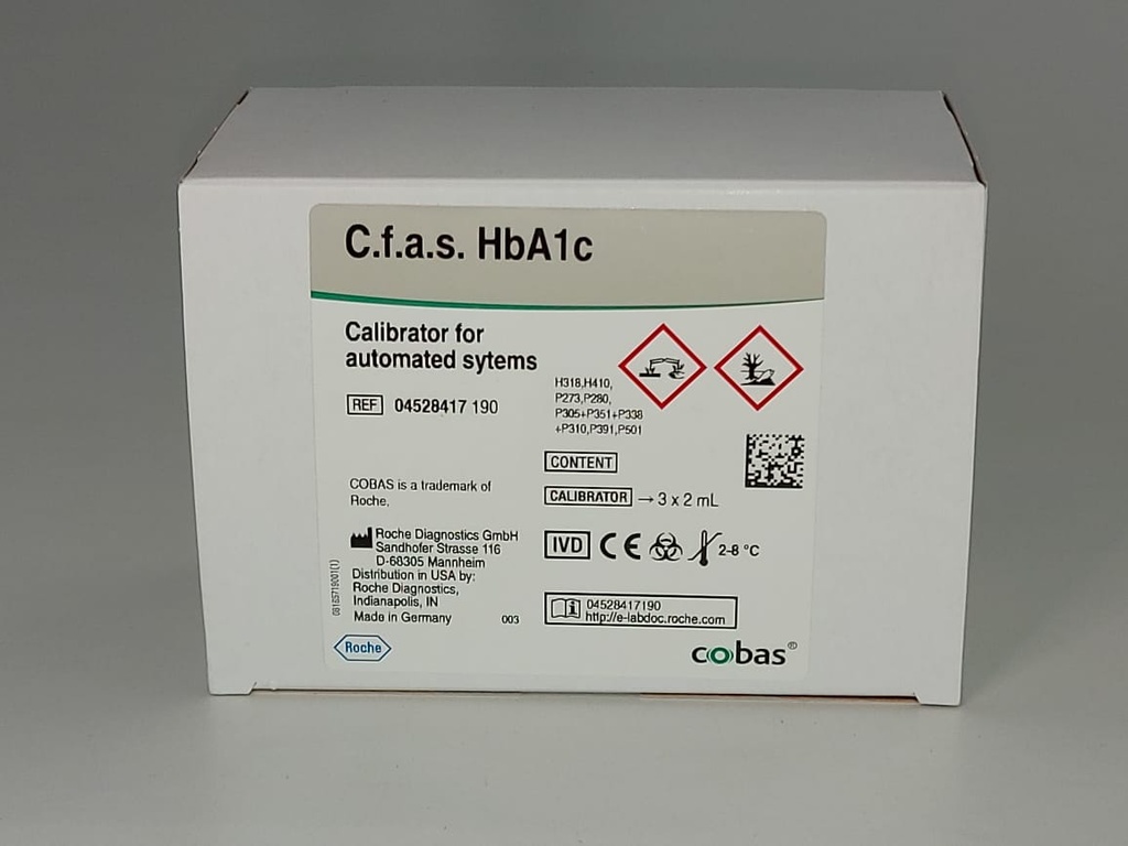 ROCHE COBAS CALIBRATOR F.A.S. HBA1C (3X2ml) | Aldeal Lab-Tech Limited